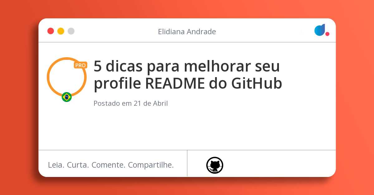 5 Dicas para Melhorar seu Profile README do GitHub