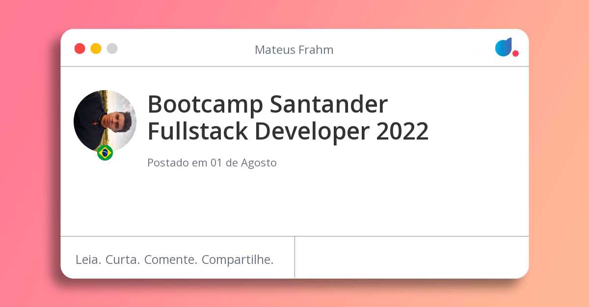 Bootcamp Santander Fullstack Developer 2022