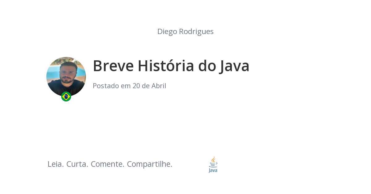 Breve História do Java