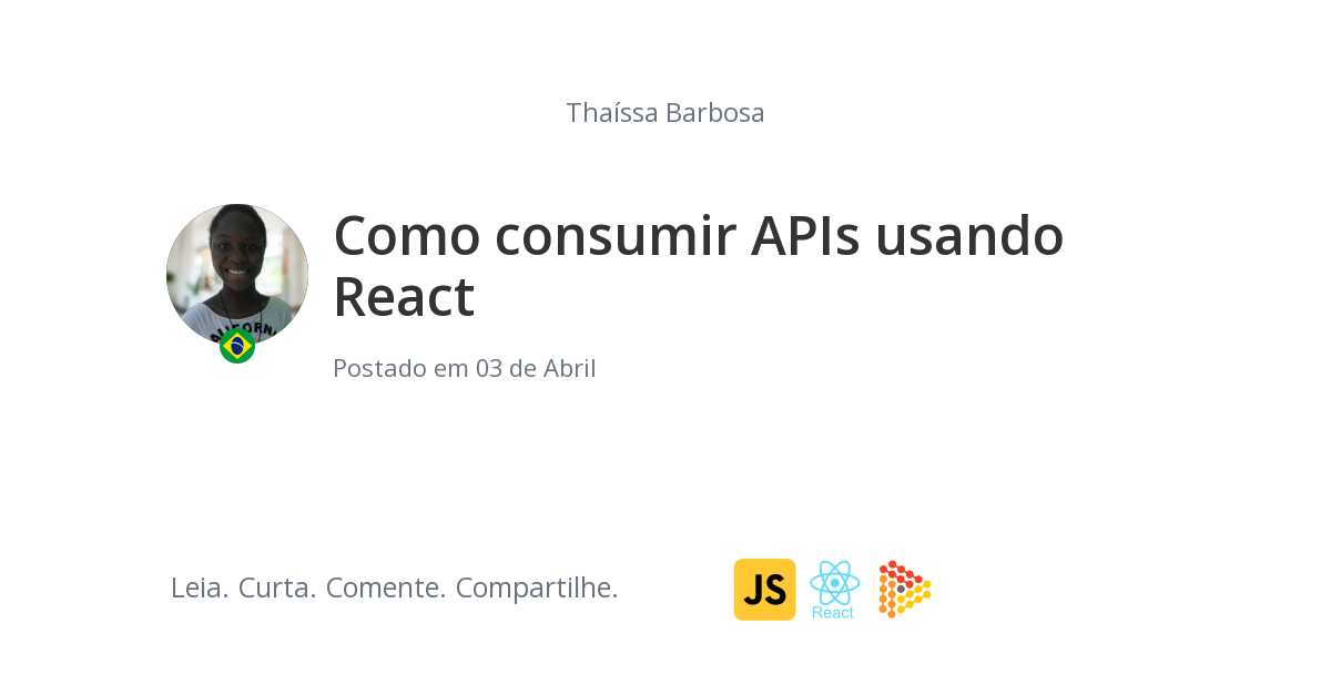 Como consumir APIs usando React
