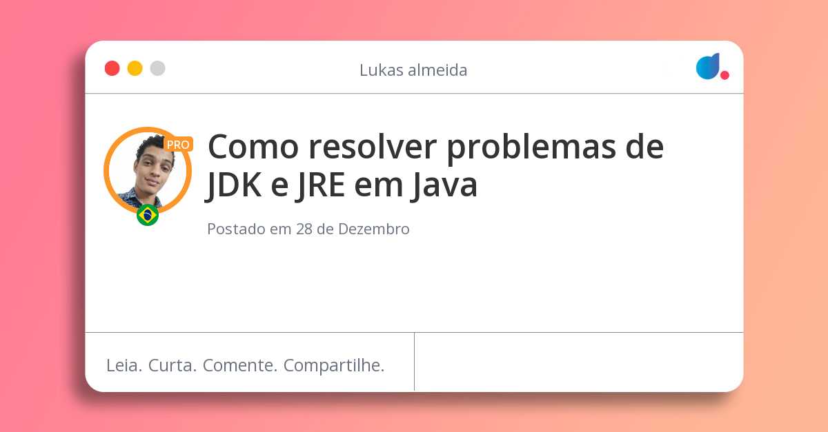 Como resolver problemas de JDK e JRE em Java