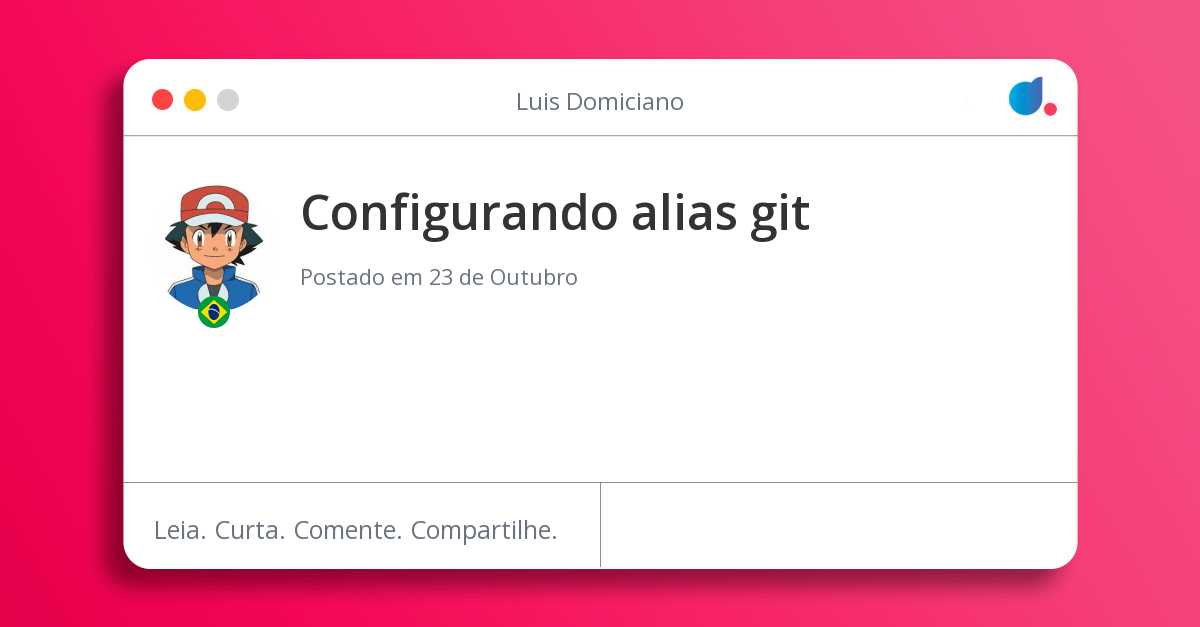 Configurando alias git