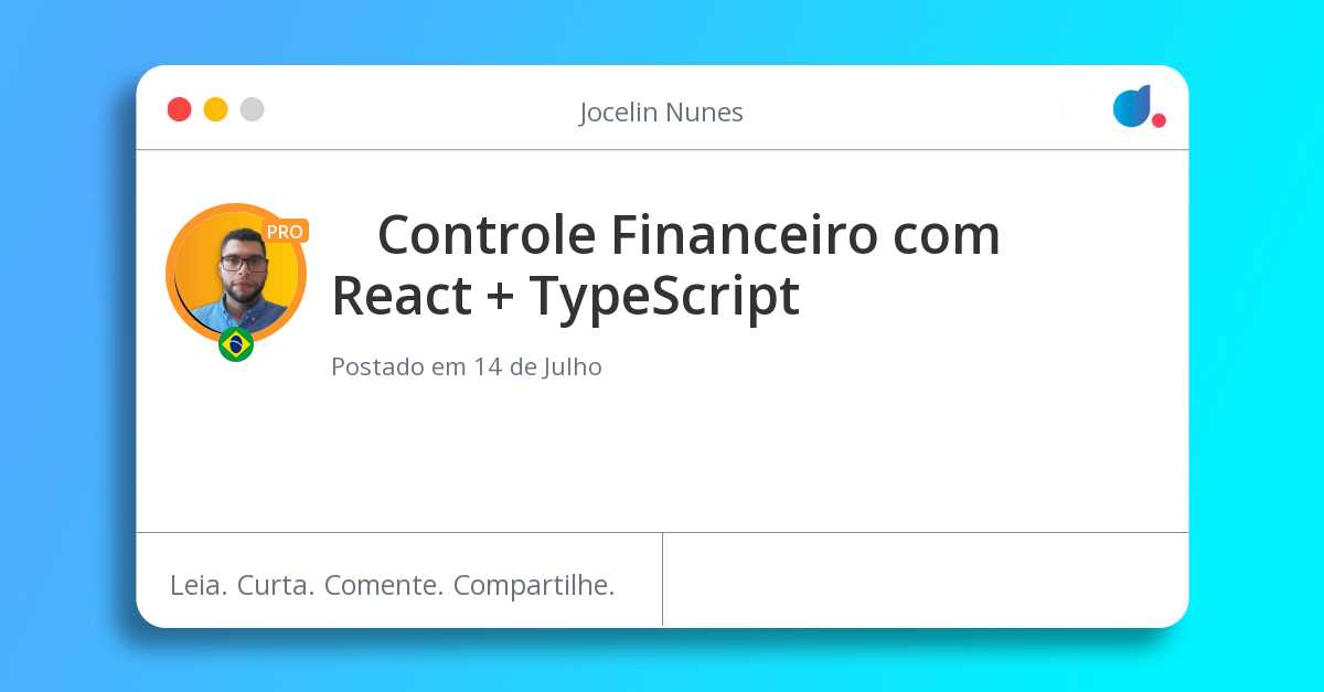 🚀 Controle Financeiro Com React Typescript 3576