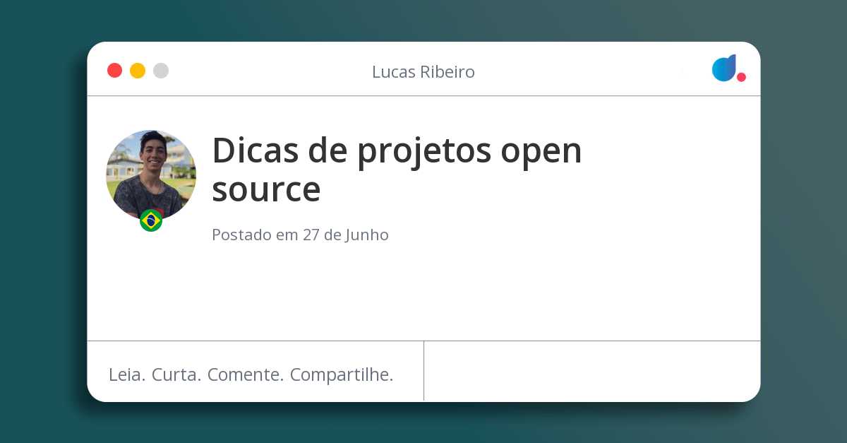 Dicas de projetos open source