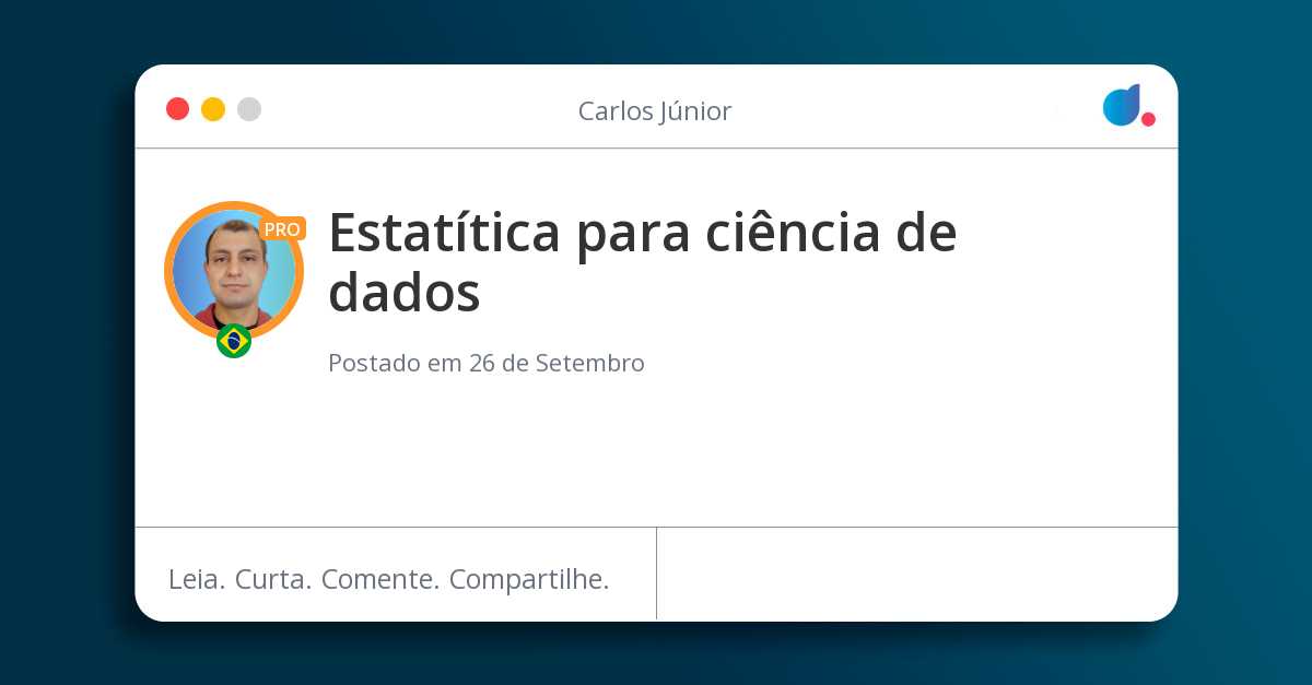 Estatística para ciência de dados