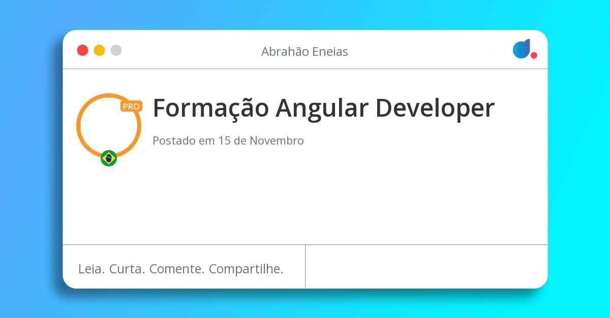 Formação Angular Developer