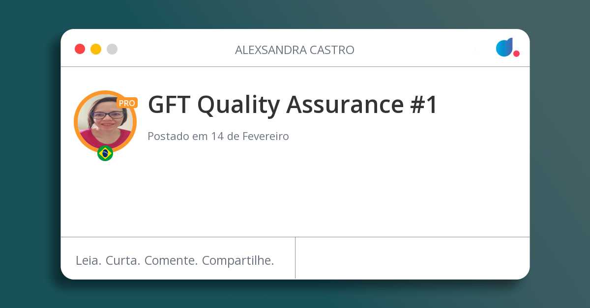 GFT Quality Assurance #1