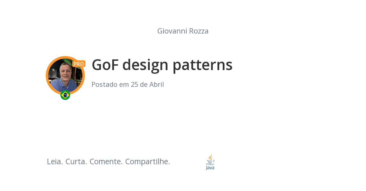 GoF creational design patterns - parte 1 GoF creational design patterns - parte 1