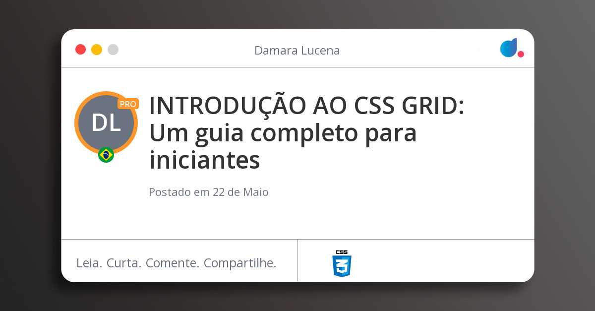INTRODUÇÃO AO CSS GRID: Um guia completo para iniciantes