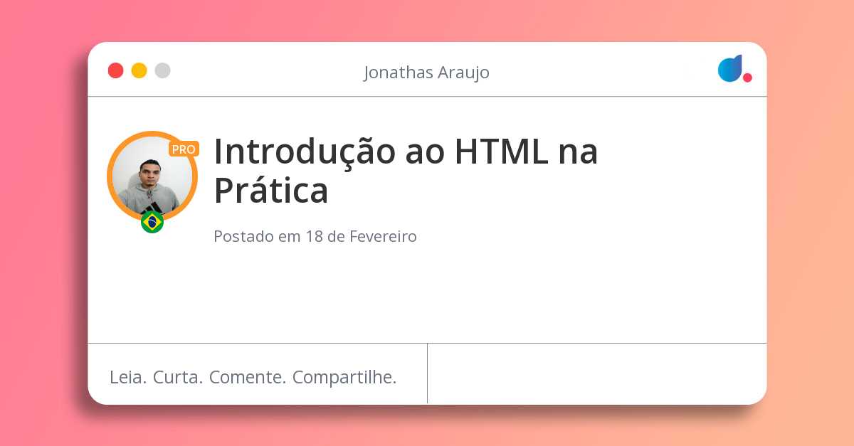 Introdução ao HTML na Prática