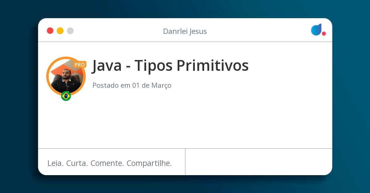Java - Tipos Primitivos