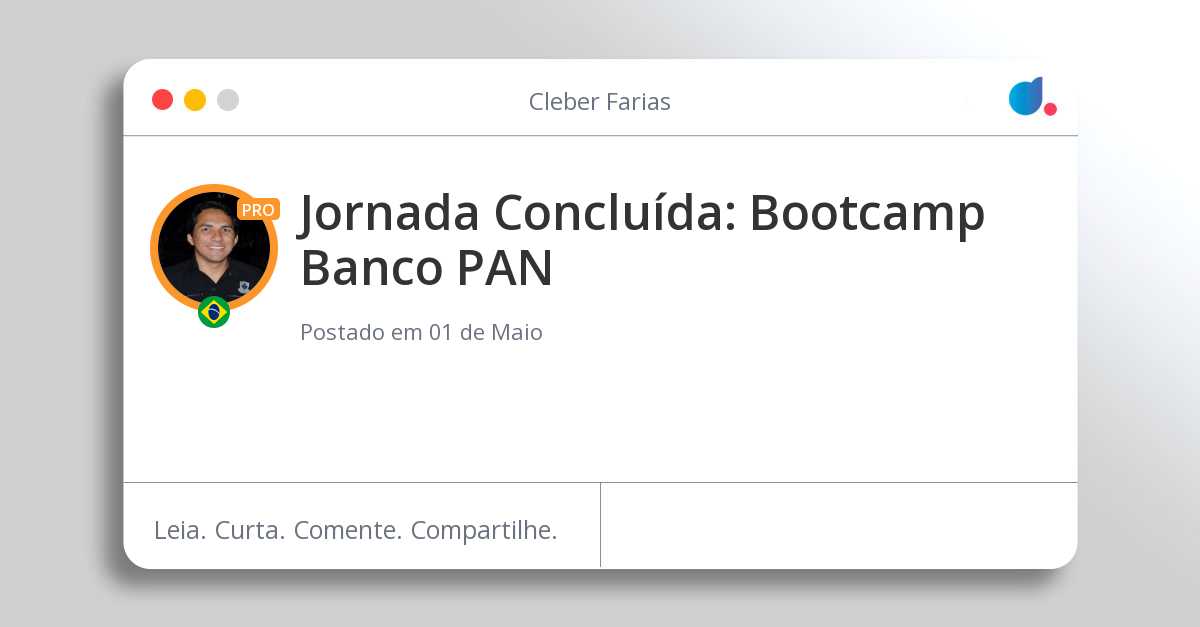 Jornada Concluída: Bootcamp Banco PAN