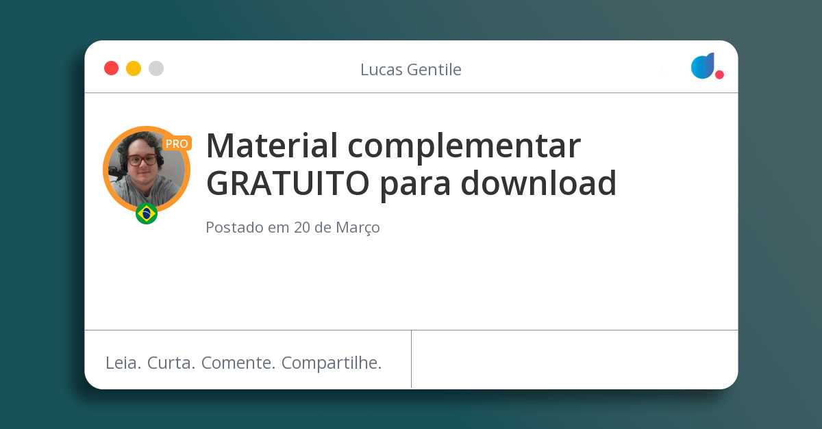Material complementar GRATUITO para download