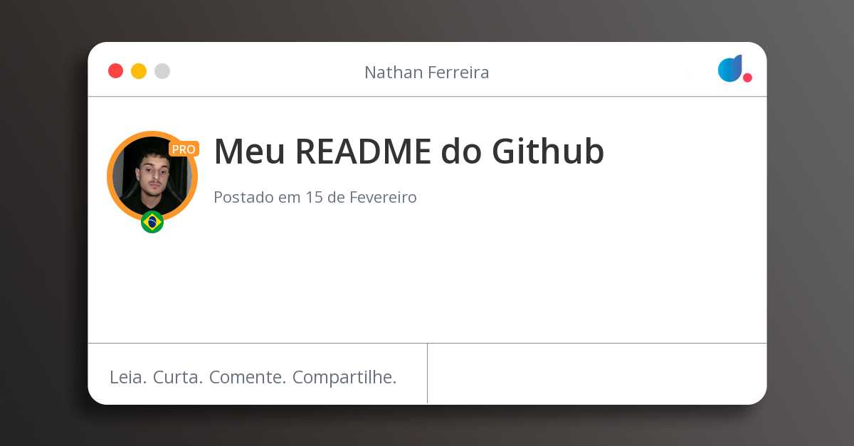 Meu README do Github