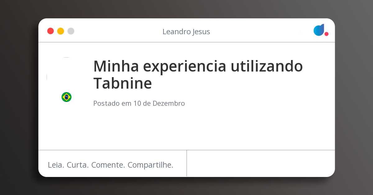 Minha experiencia utilizando Tabnine