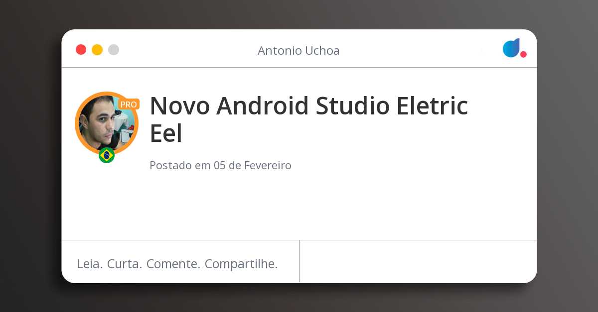 Novo Android Studio Electric Eel