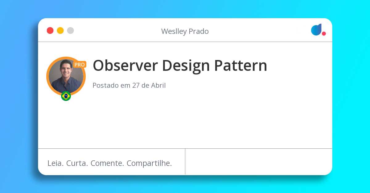 Observer Design Pattern Observer Design Pattern