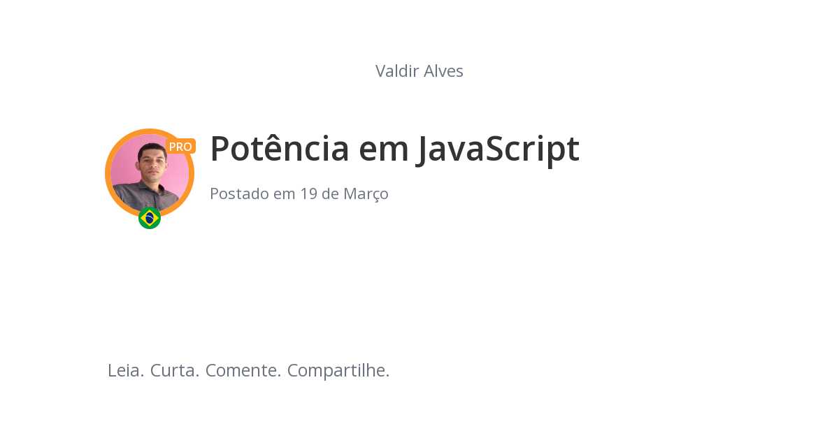 Potência em JavaScript