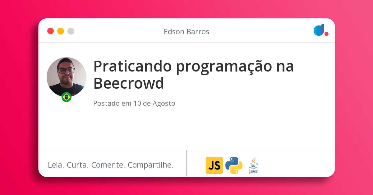 Praticando Programação Na Beecrowd