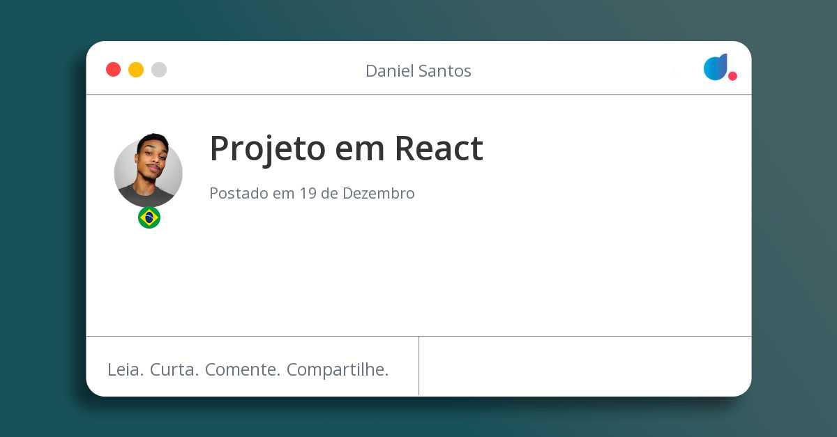 Projeto em React Projeto em React