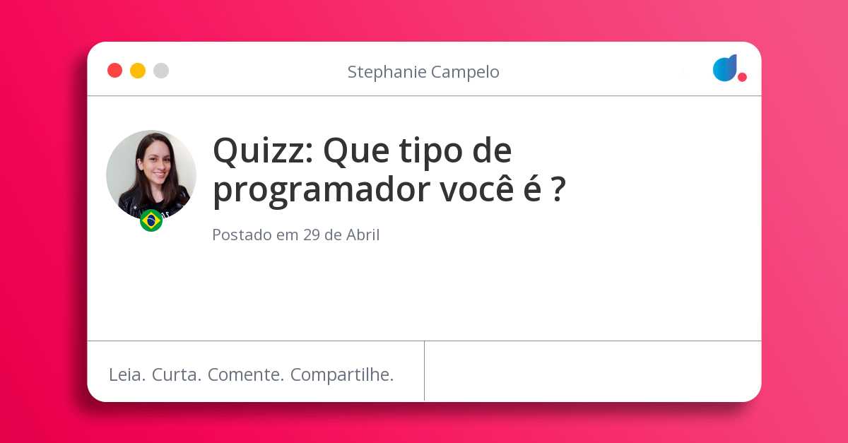 Quizz: Que tipo de programador você é