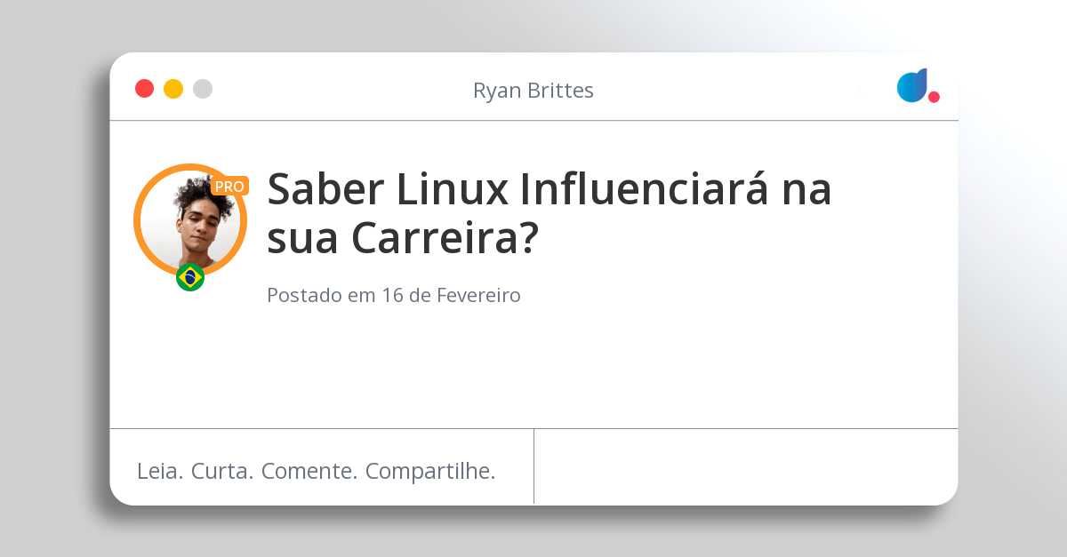 Saber Linux Influenciará na sua Carreira?