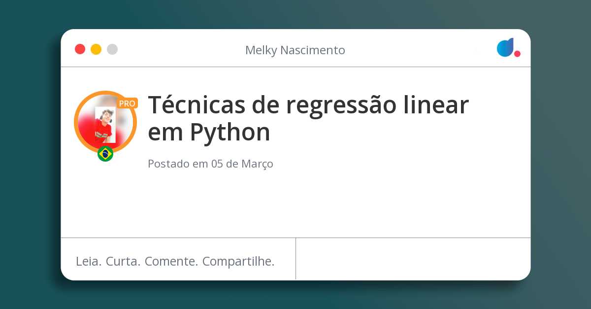 Técnicas de regressão linear em Python