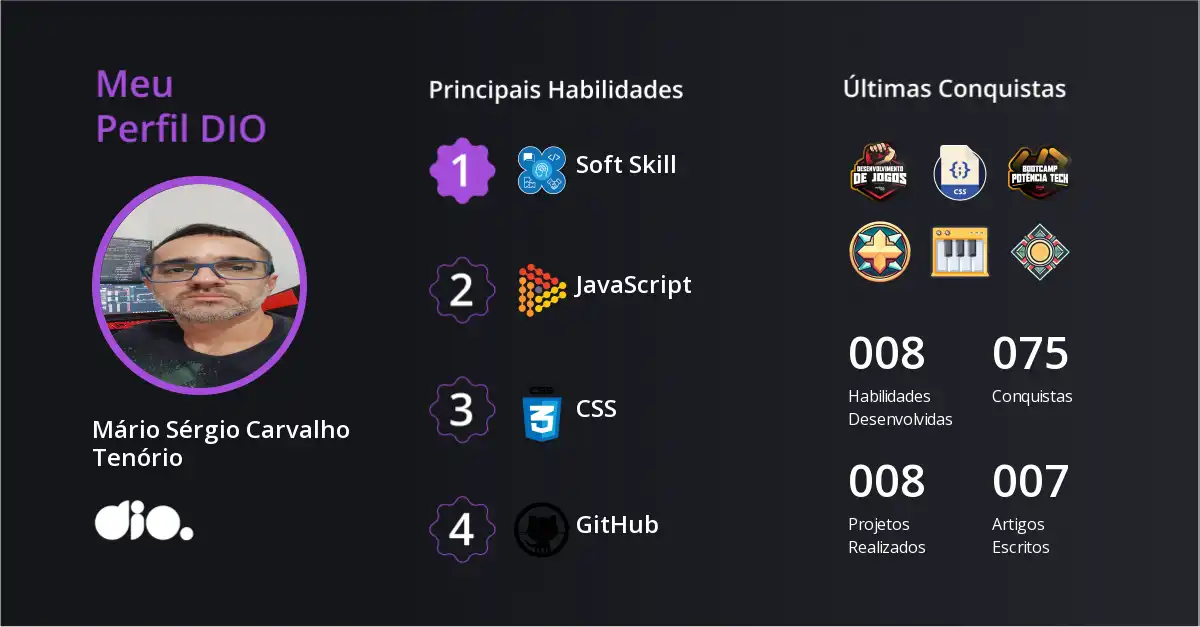 Mário Sérgio Carvalho Tenório — DIO Community Profile